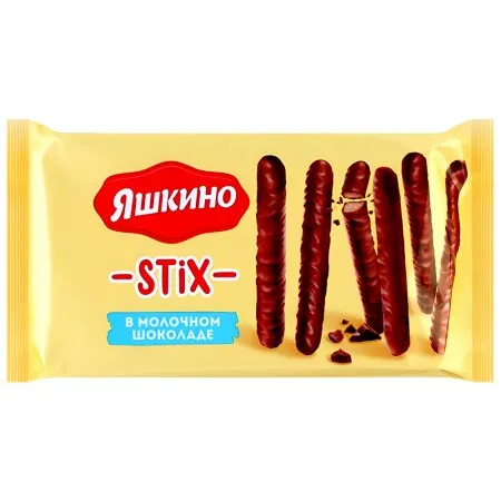 Печенье ChocoStix в молочном шоколаде Яшкино 130 гр по цене 85 ₽ руб. в ...