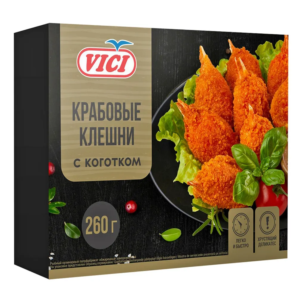 Клешни краба в панировке с палочкой имитация Vici 260 гр г. в Москве по ...